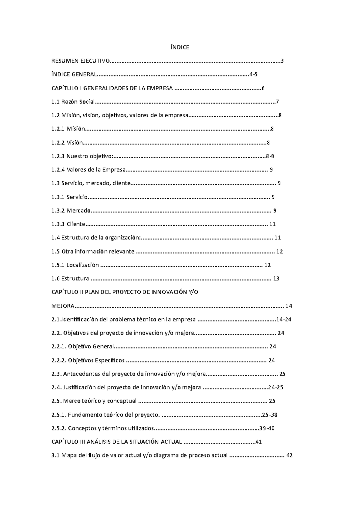 Modelo Índice 2 - indice - ÍNDICE RESUMEN - Studocu