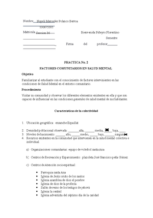Practica 1 lab de Salud y conducta humana - Facultad de Medicina (Pre-medica) Laboratorio de ...