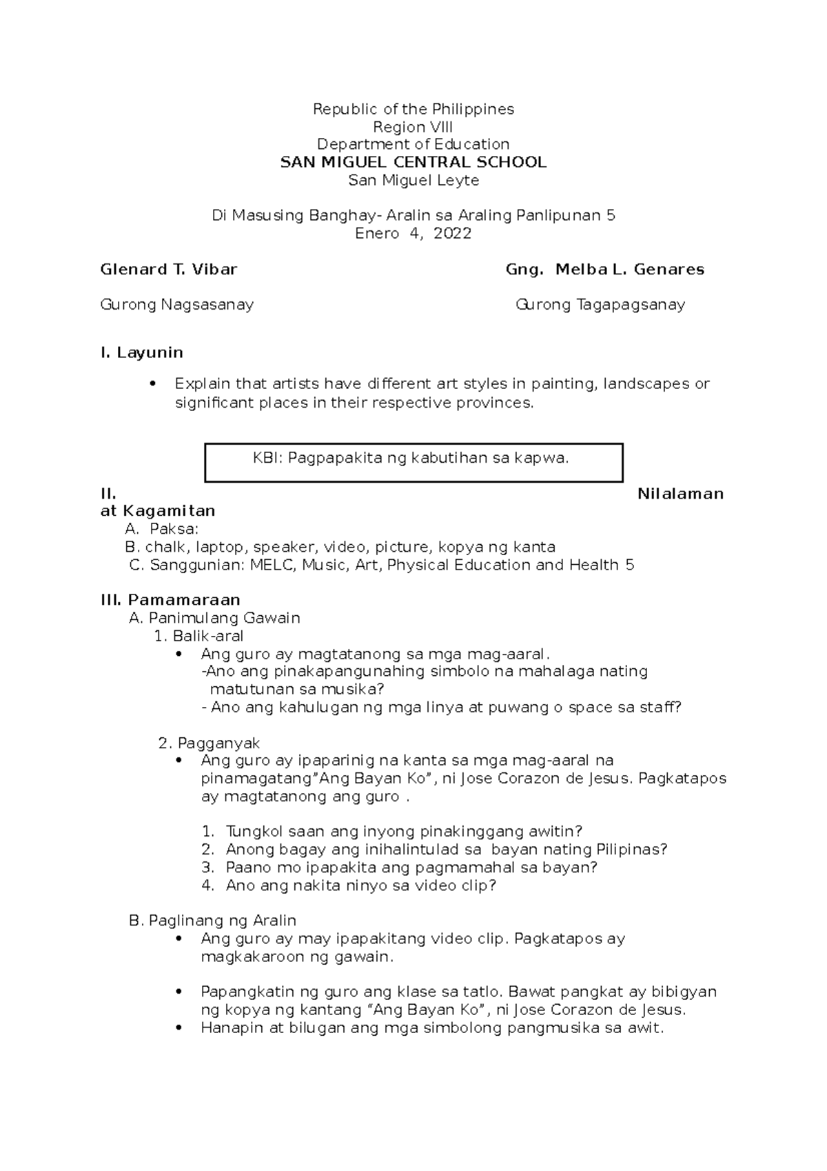 Music symbols - Copy - arts - Republic of the Philippines Region VIII ...