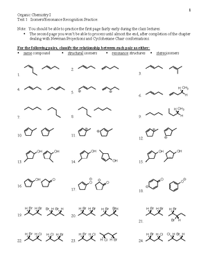 Chirality Exercise WITH Correction - PRACTICE QUESTIONS FOR CH. 5 PART ...