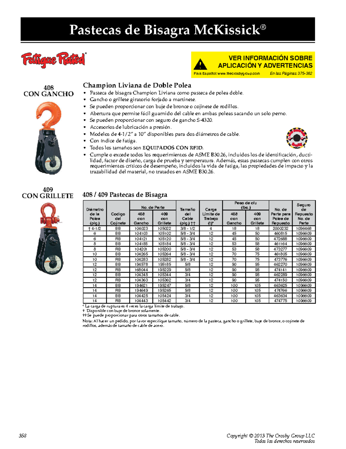 TERMINAL DE CUÑA - Copyright © 2013 The Crosby Group LLC Todos los ...