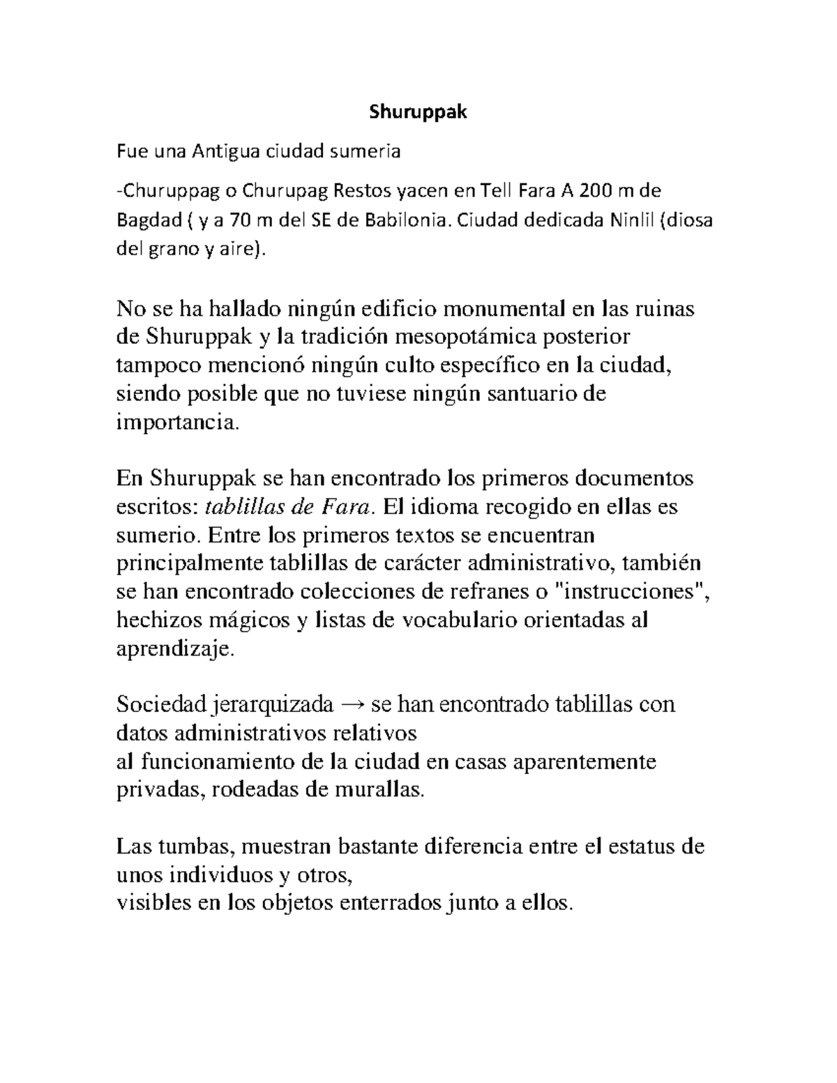 Shuruppak - Shuruppak Fue una Antigua ciudad sumeria -Churuppag o ...