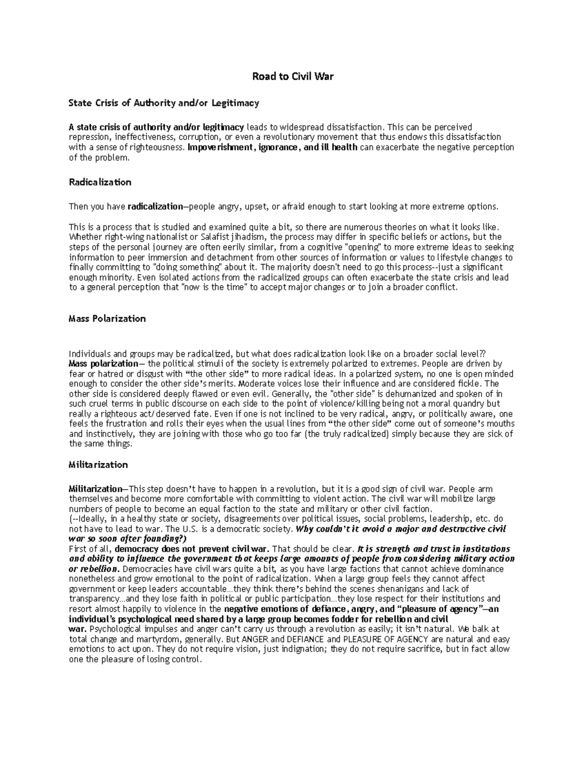 Road to Civil War - Essay - HIS-386 - GCU - Studocu