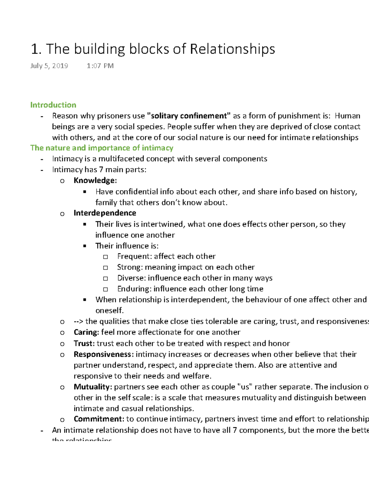 1. The building blocks of Relationships - Warning: TT: undefined ...