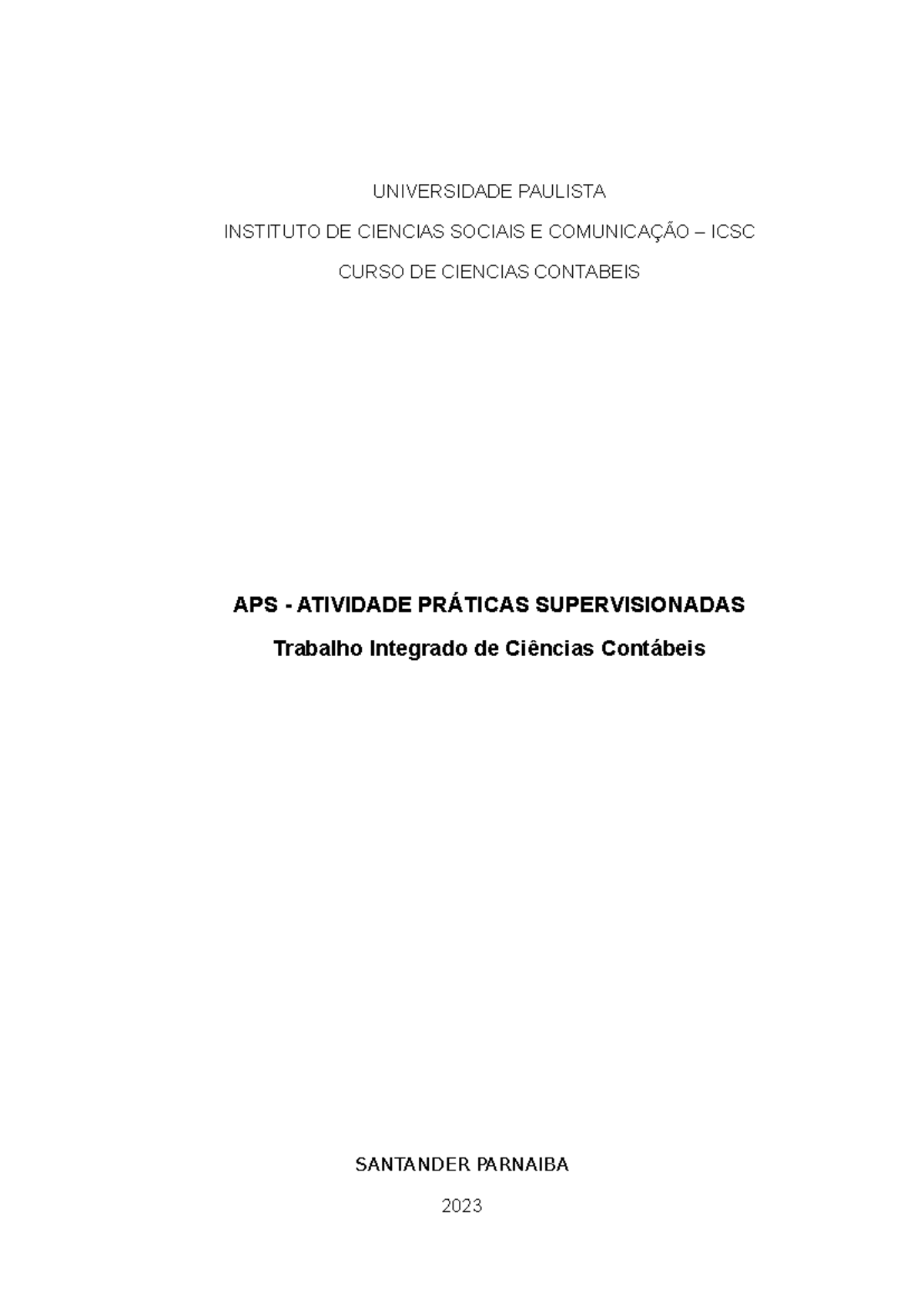 APS DE ADM - nb.lvgkf - UNIVERSIDADE PAULISTA INSTITUTO DE CIENCIAS ...