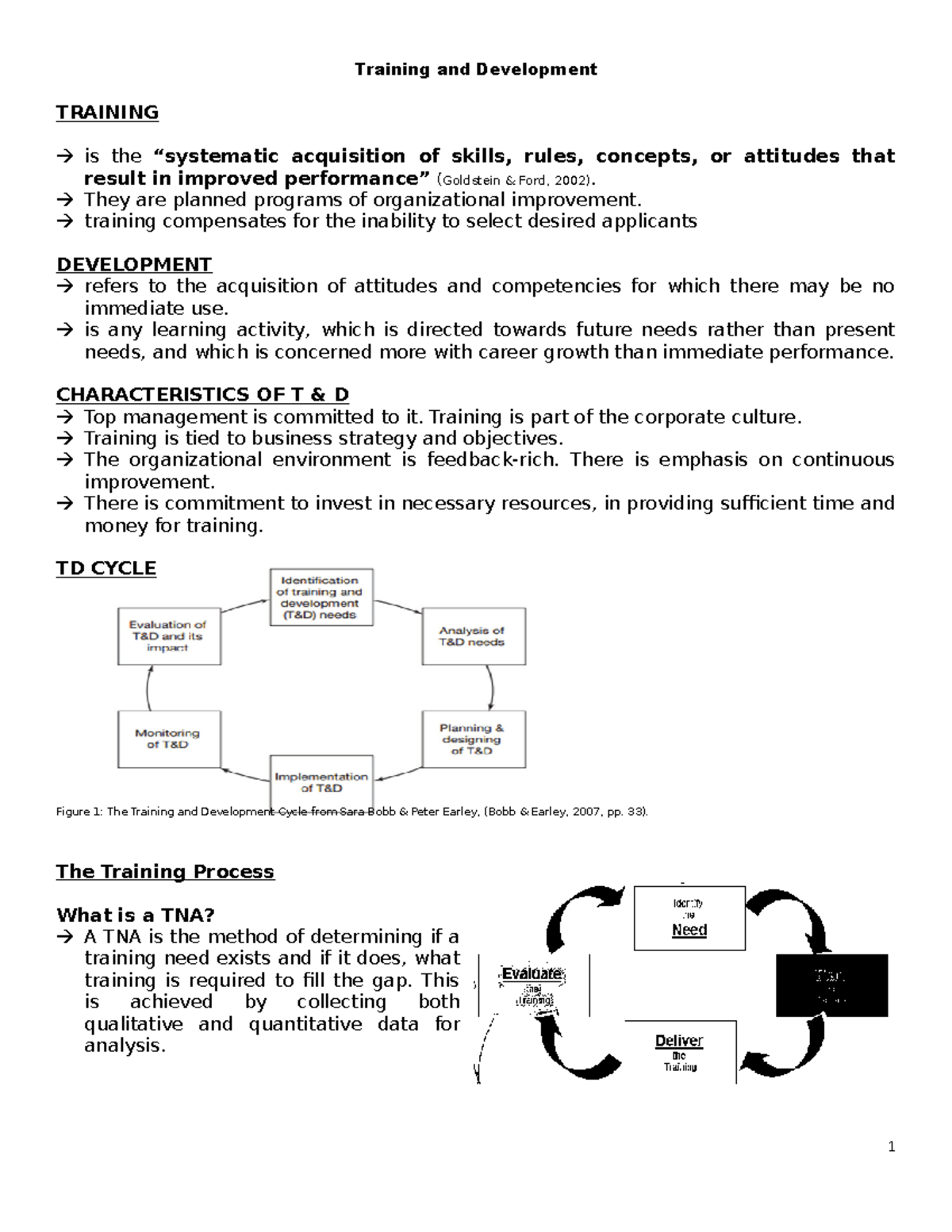 Training-and-Development - TRAINING is the “systematic acquisition of ...