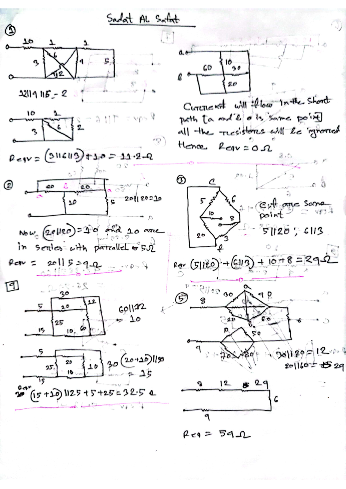 Assignment 1 part 2 - Notes - Sadat AL Safat 1 10 1 1 3 9 5 10 60 30 a ...