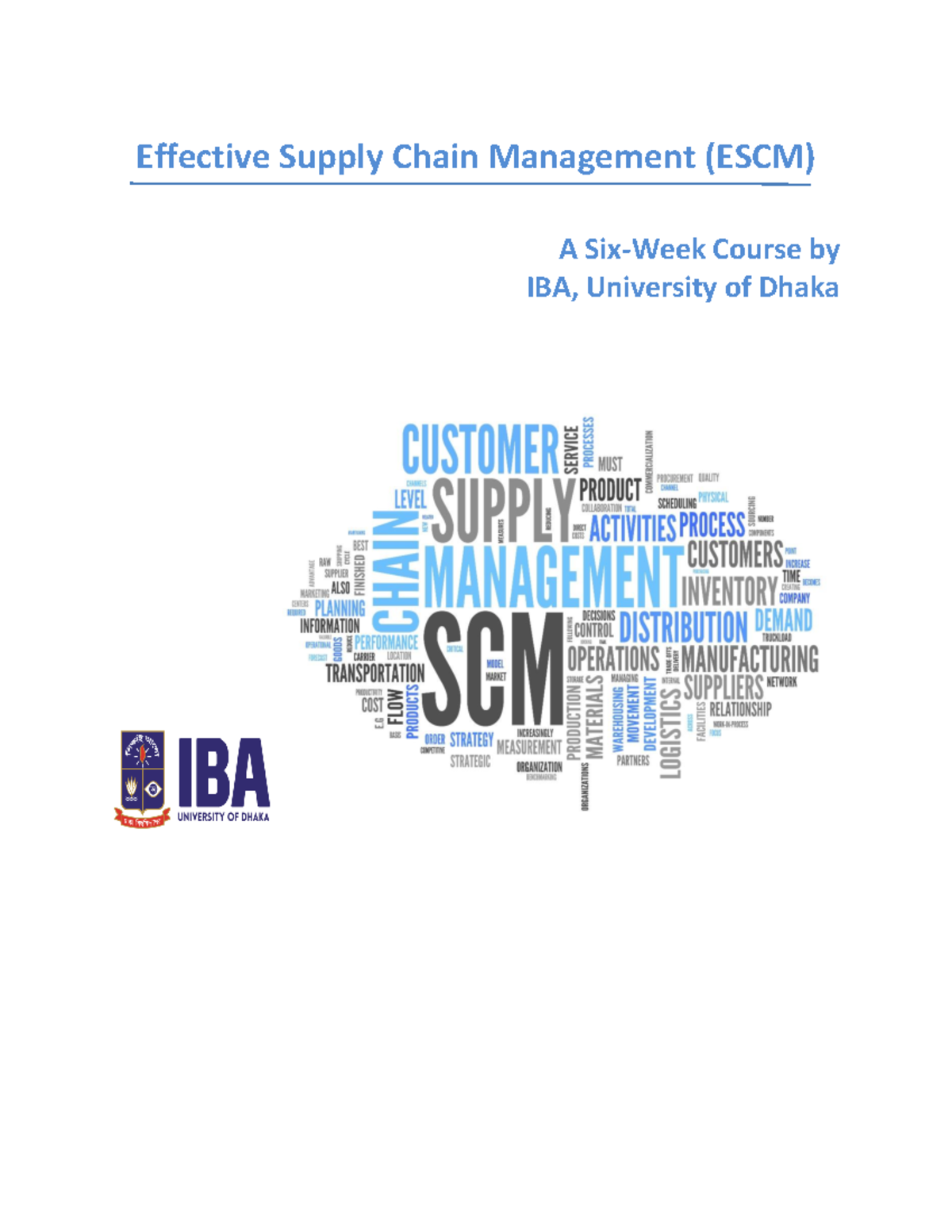 ESCM broschure 21 2 - ESCM Course details - Effective Supply Chain ...