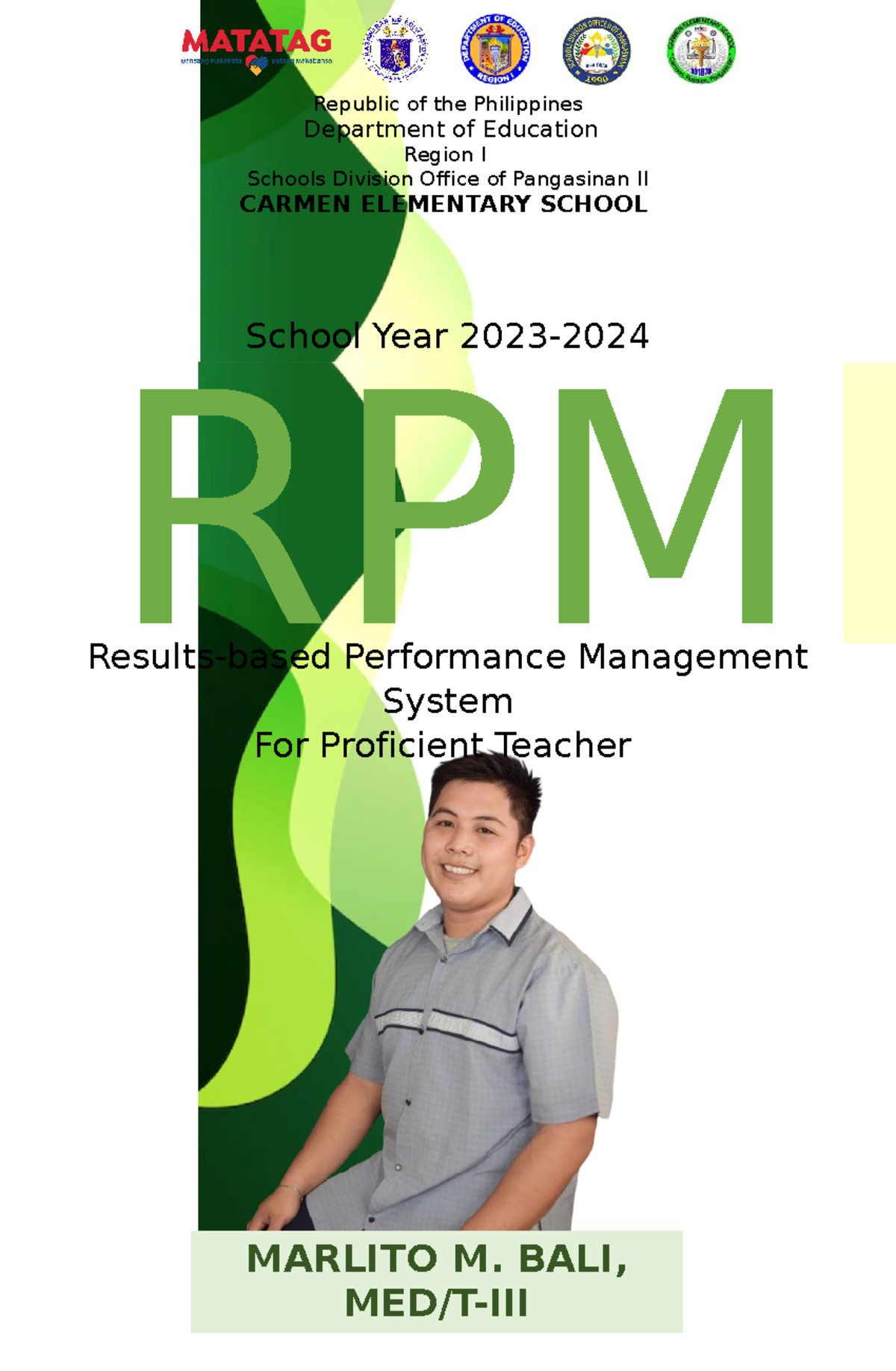 Rpms 2023-2024 Portfolio - Republic of the Philippines Department of ...