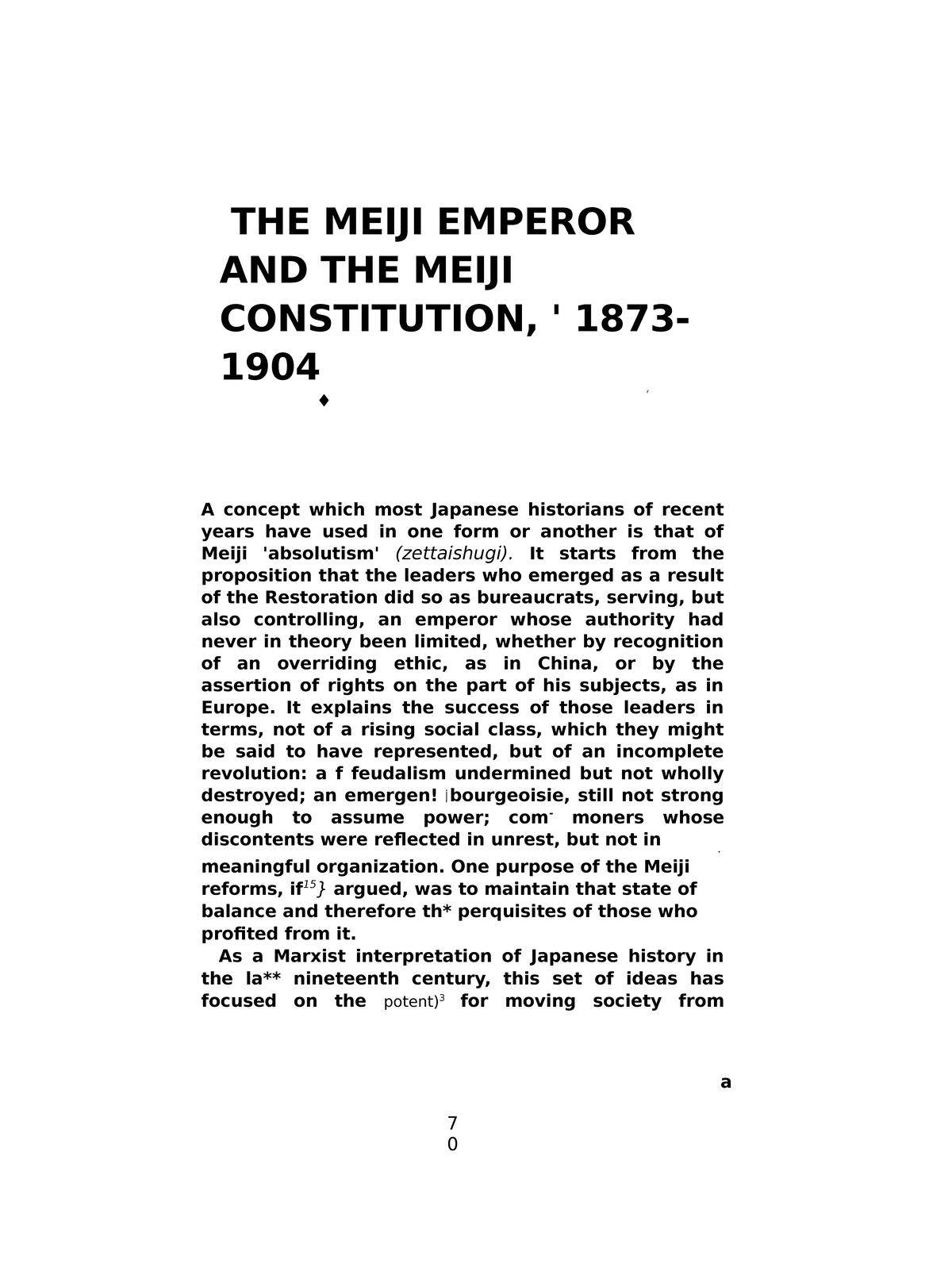 Constitution - 7 THE MEIJI EMPEROR AND THE MEIJI CONSTITUTION, ' 1873 ...