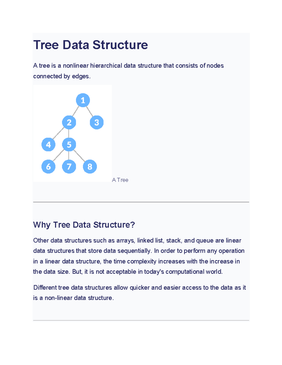 Trees Assignment Preparation Guide Stuff Tree Data Structure A Tree 4294