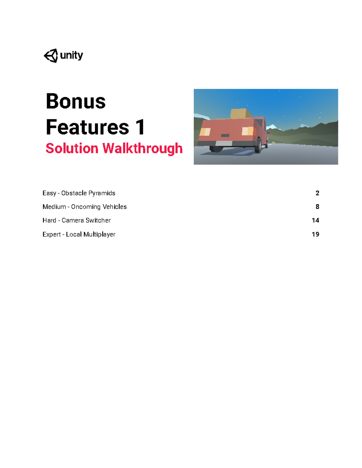 Unit 1 - Bonus Features Solutions - Bonus Features 1 Solution ...