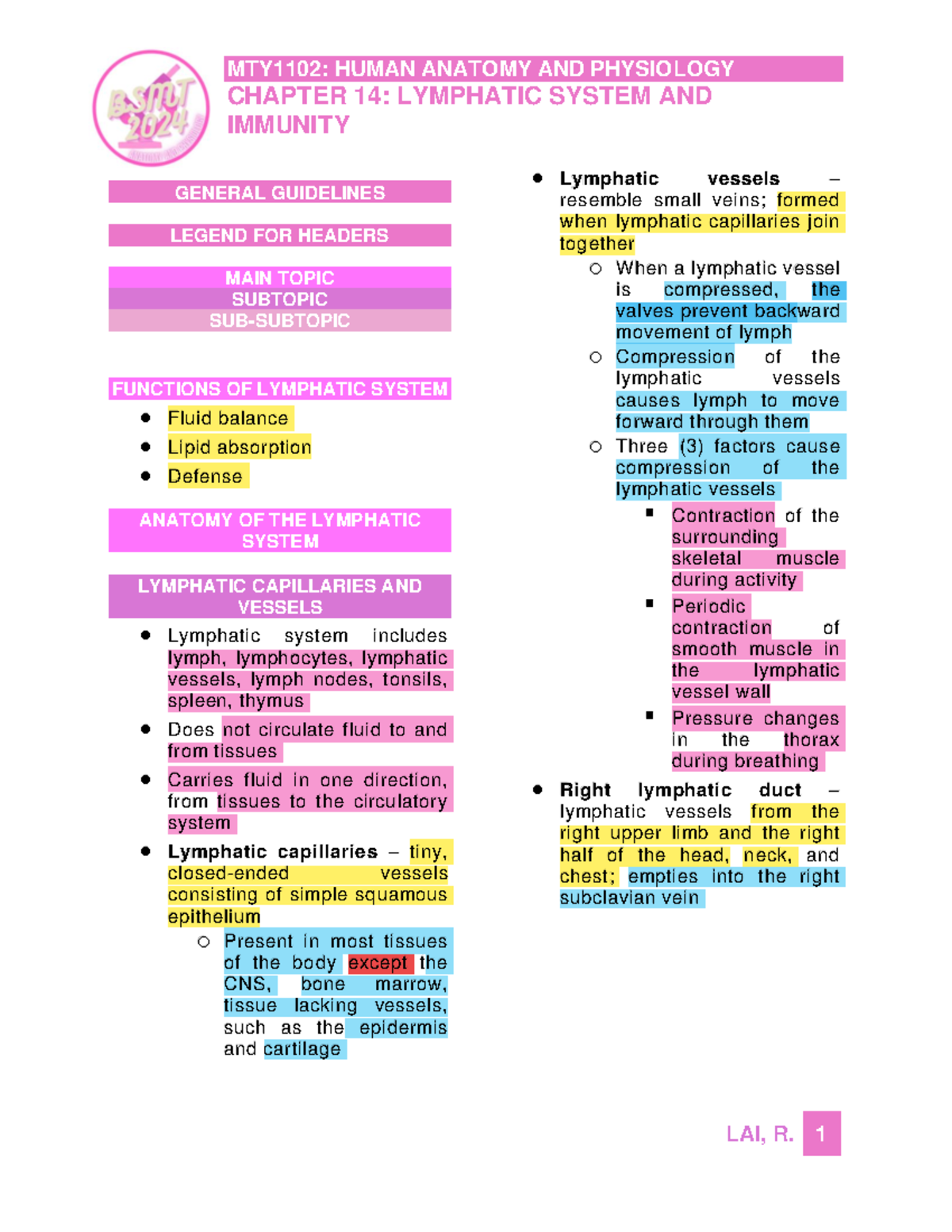 Chapter-14- Lymphatic- System - MTY1102: HUMAN ANATOMY AND PHYSIOLOGY ...