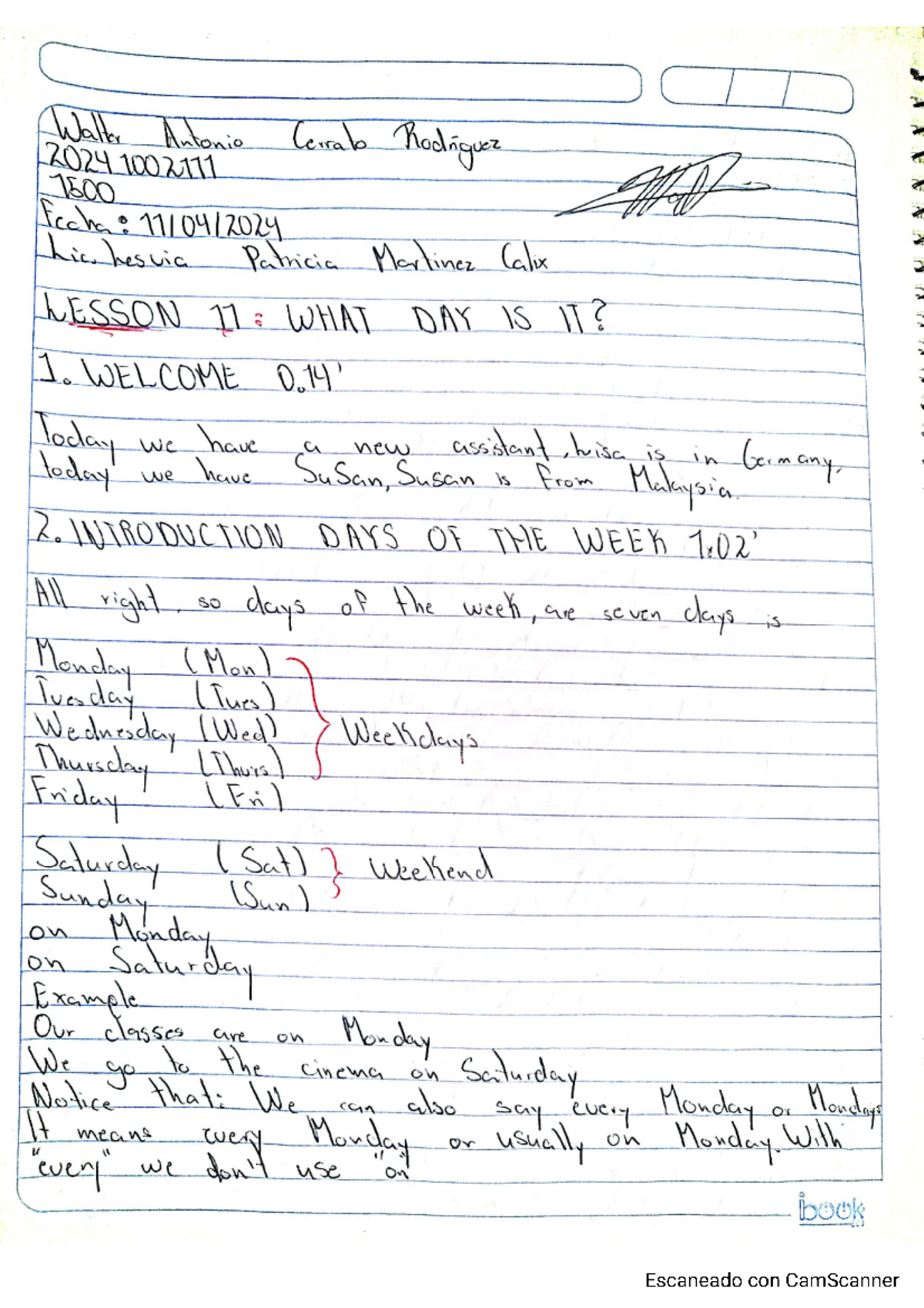 Cerrato Walter U3T3a41 - ingles l - Studocu