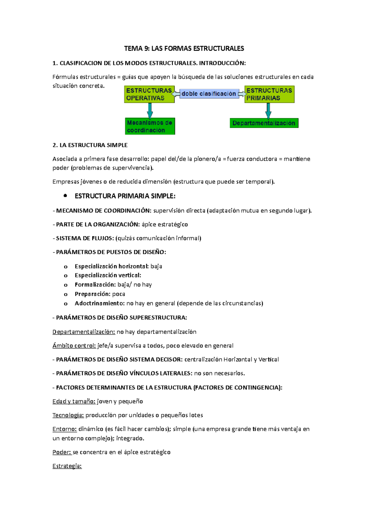 TEMA 9 primero - Apuntes 9 - TEMA 9: LAS FORMAS ESTRUCTURALES 1 ...