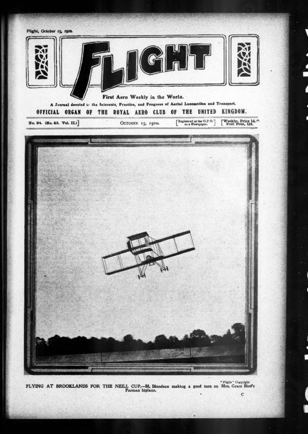 Flight 1910-10-15 Vol 2 Iss 42 - = am HT First Aero Weekly in the Worla ...