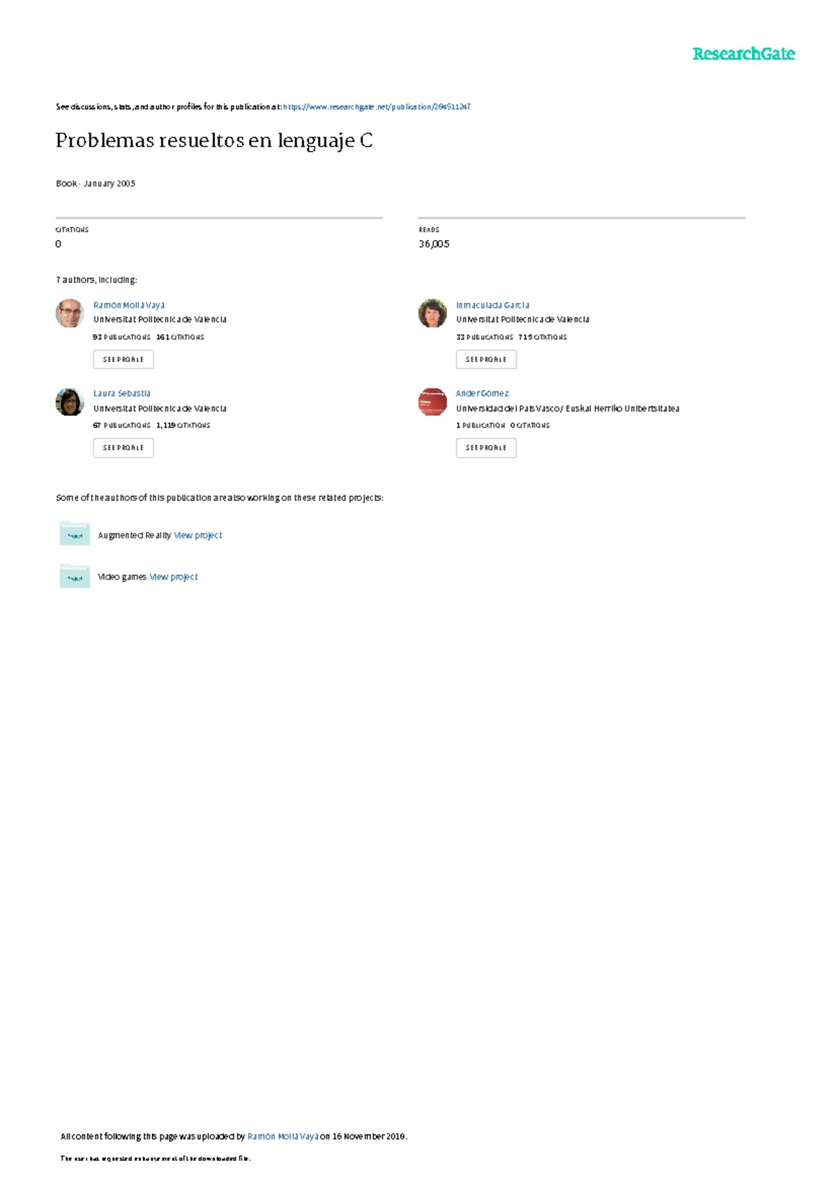 Problemasresueltosenlenguaje C - See discussions, stats, and author ...
