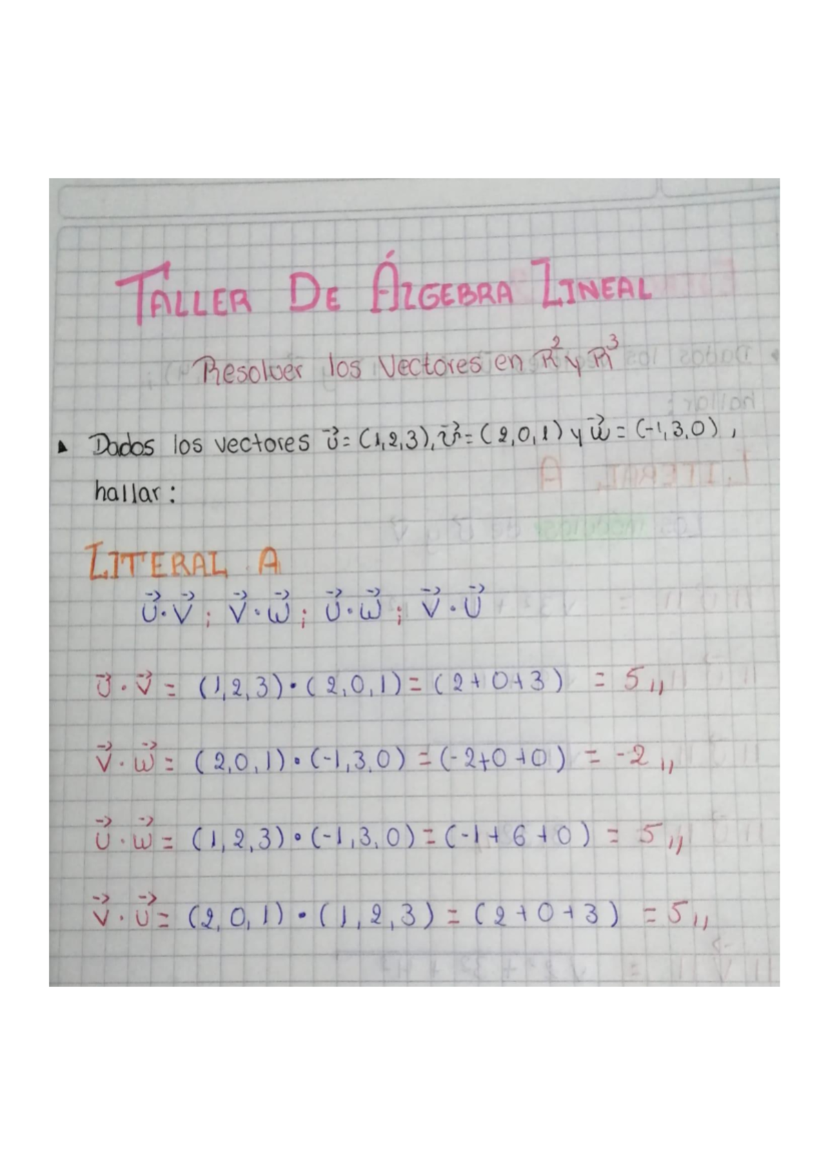 Vectores-Algebra Lineal - Álgebra lineal - Studocu