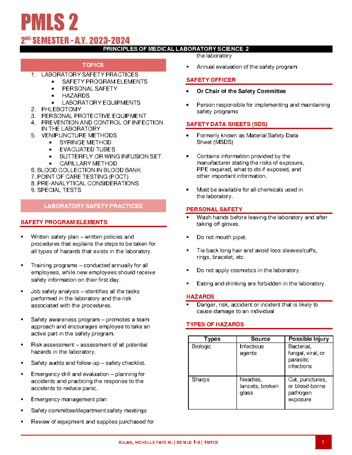 PMLS2 Reviewer Cover TO Cover - PMLS 2 2 ND SEMESTER - A. 2023- 2024 ...