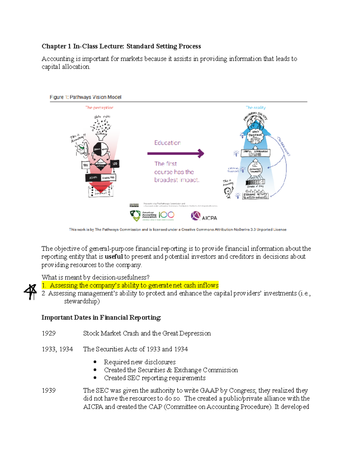 Chapter 1 In-Class Lecture Notes - Chapter 1 In-Class Lecture: Standard ...