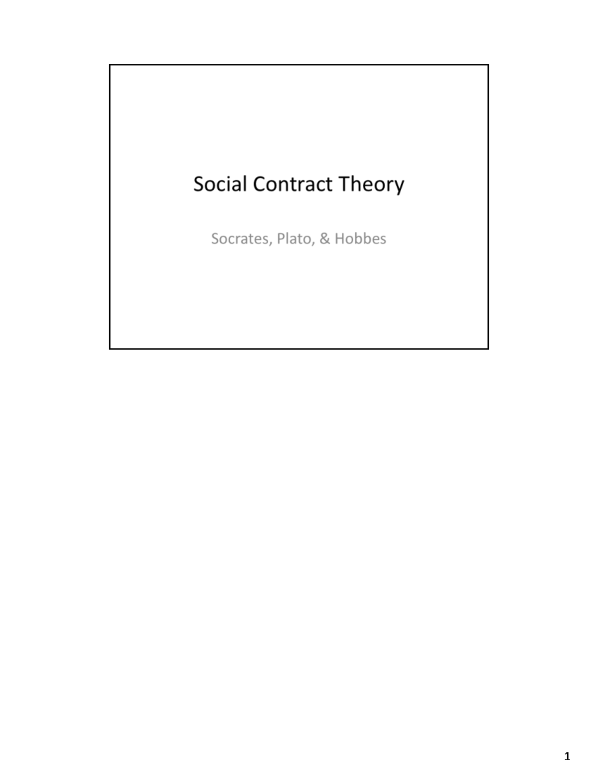 Social Contract Theory PPT - Theory has its roots in the Greek ...