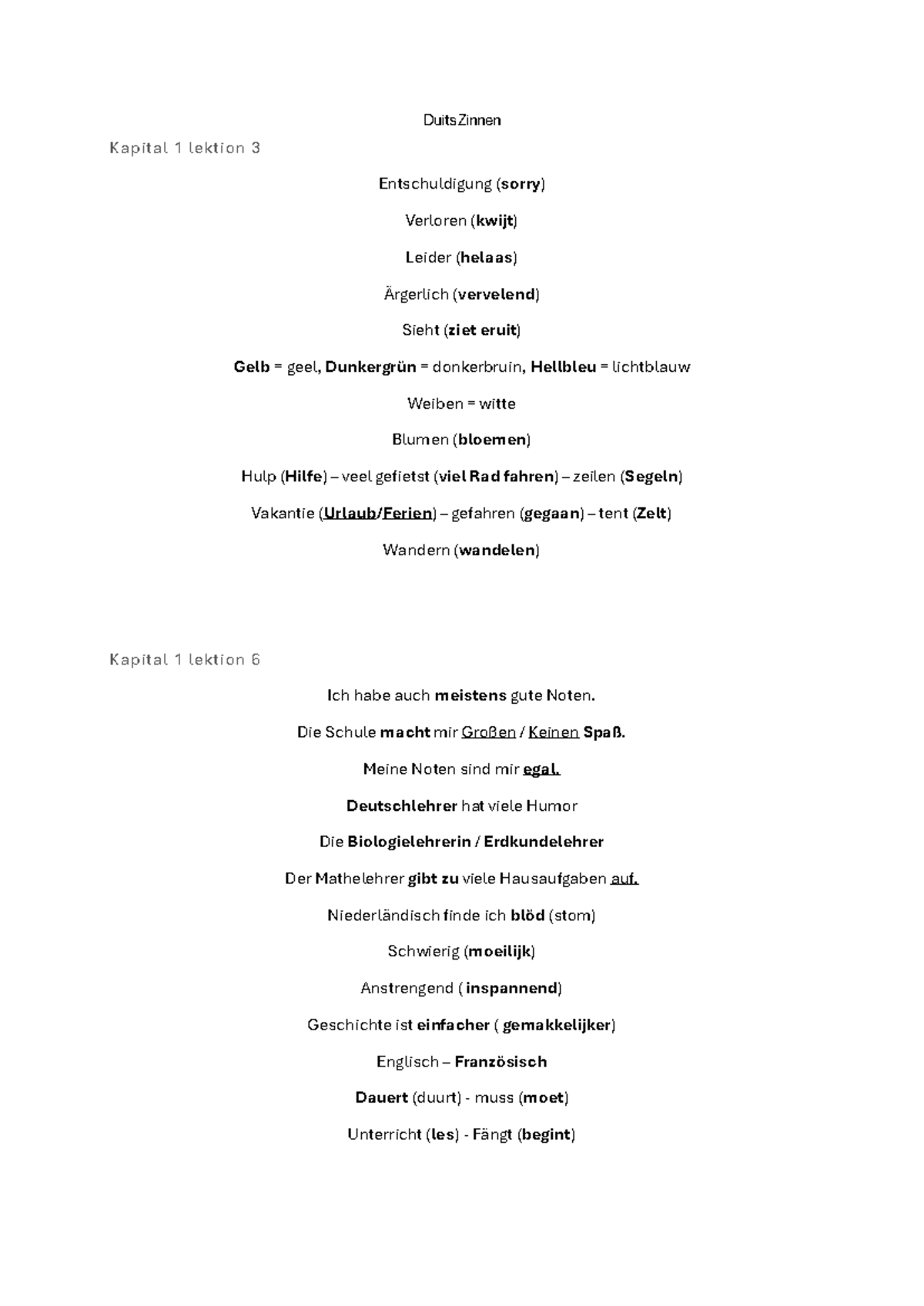 Duits sprechen lehren - goed om de zinnen te leren! - Duits Zinnen ...