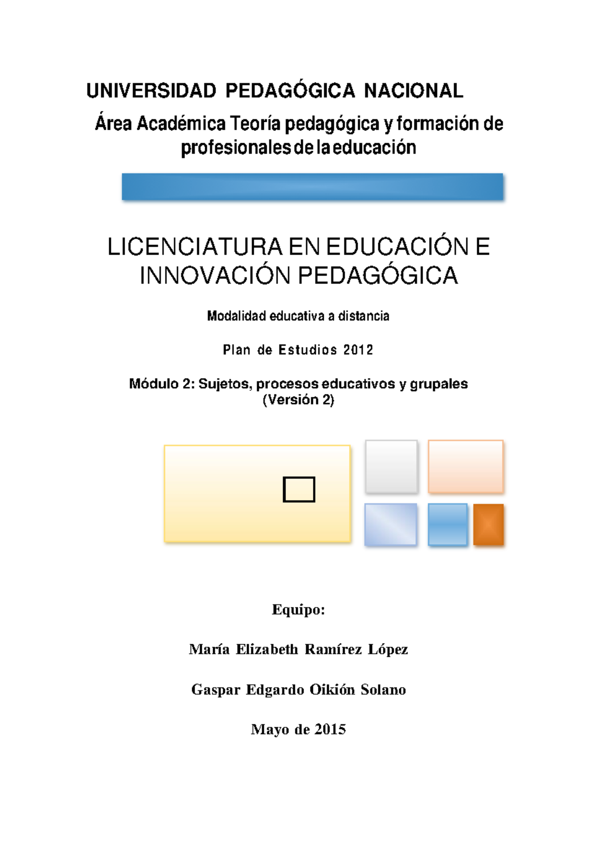 Programa Módulo 2 - saddd - UNIVERSIDAD PEDAGÓGICA NACIONAL Área ...