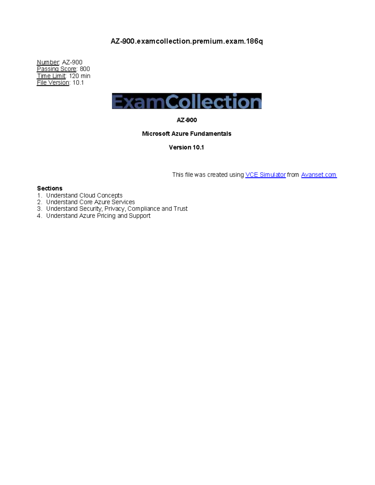 AZ-900.examcollection.premium - AZ-900.examcollection.premium Number ...