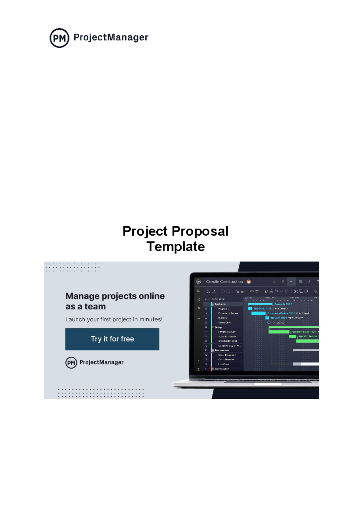 Project-Proposal-Template - Project Proposal Template Table of Contents ...