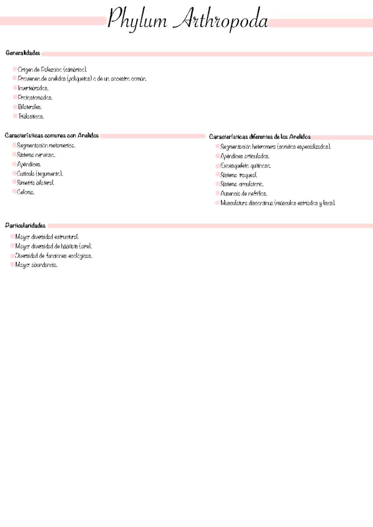 C - Djkdkd - Phylum Arthropoda Generalidades Origen de Palezoico ...