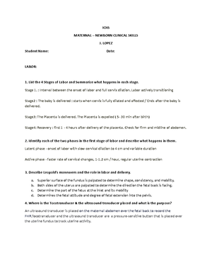 OB Clinical HW day 2 - Assignment - A patient who is 30 weeks gestation ...