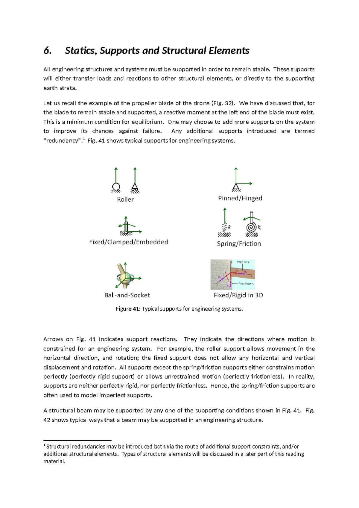 Reading Materials 6 (Statics & Supports) - 6. Statics, Supports and ...
