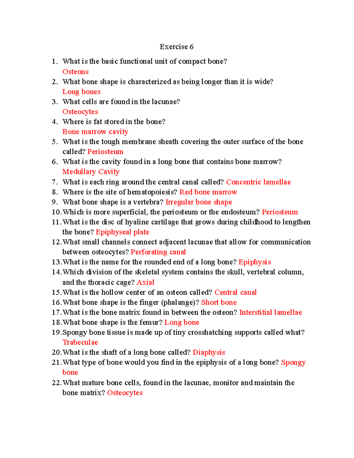 Ex. 6 Intro Review Questions - Exercise 6 What is the basic functional ...