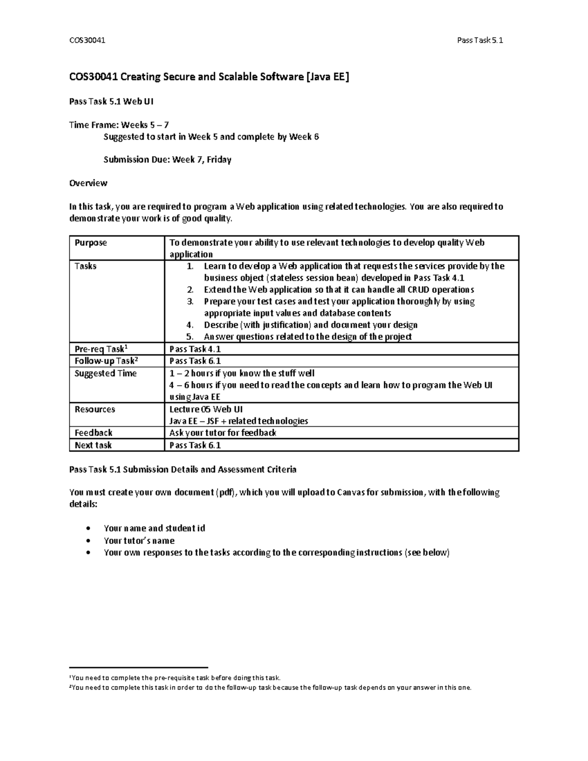 05 Pass Task 5 05 Pass Task 5 Cos30041 Pass Task 5 Cos30041 Creating Secure And Scalable