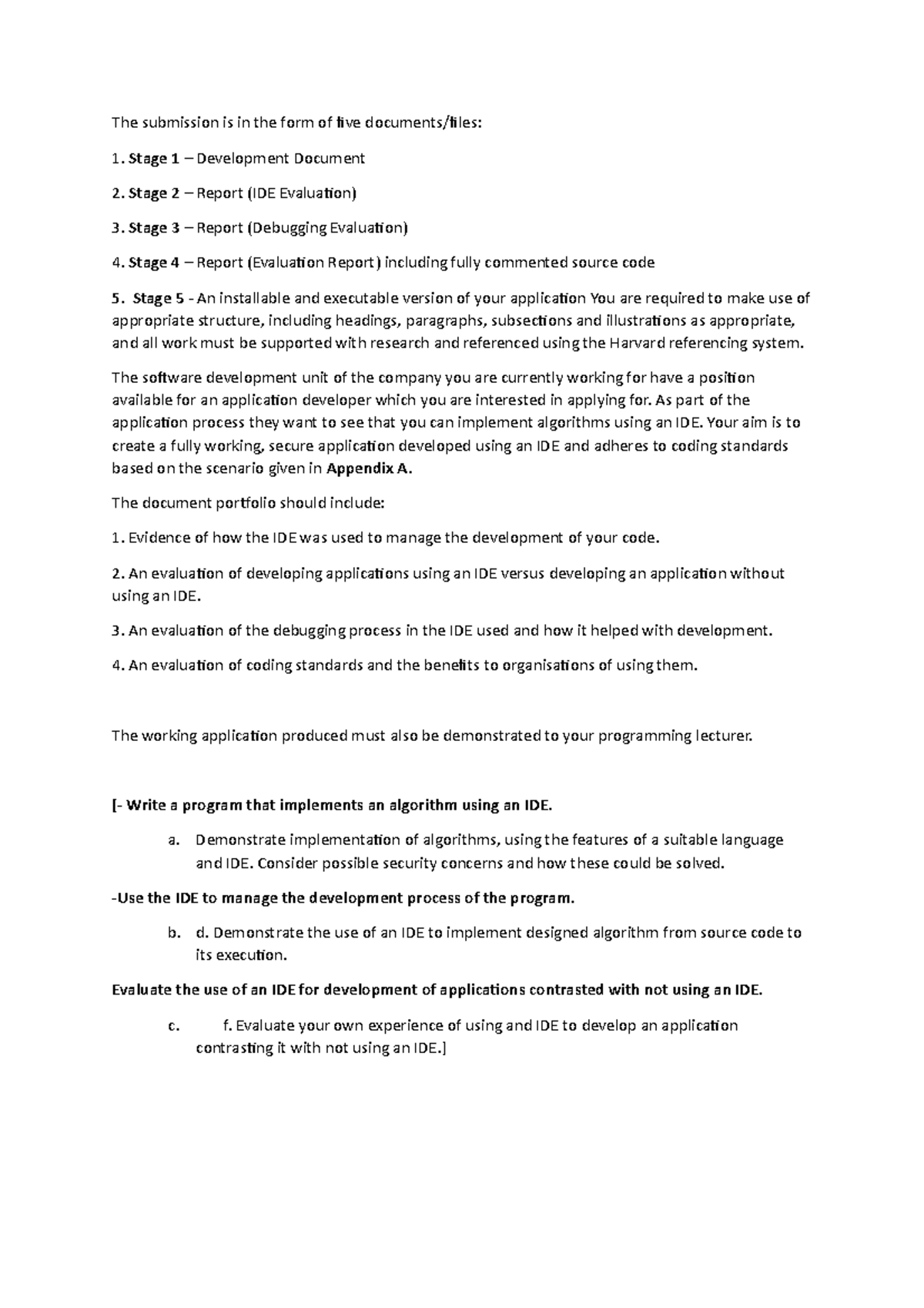 human resource management - The submission is in the form of five ...