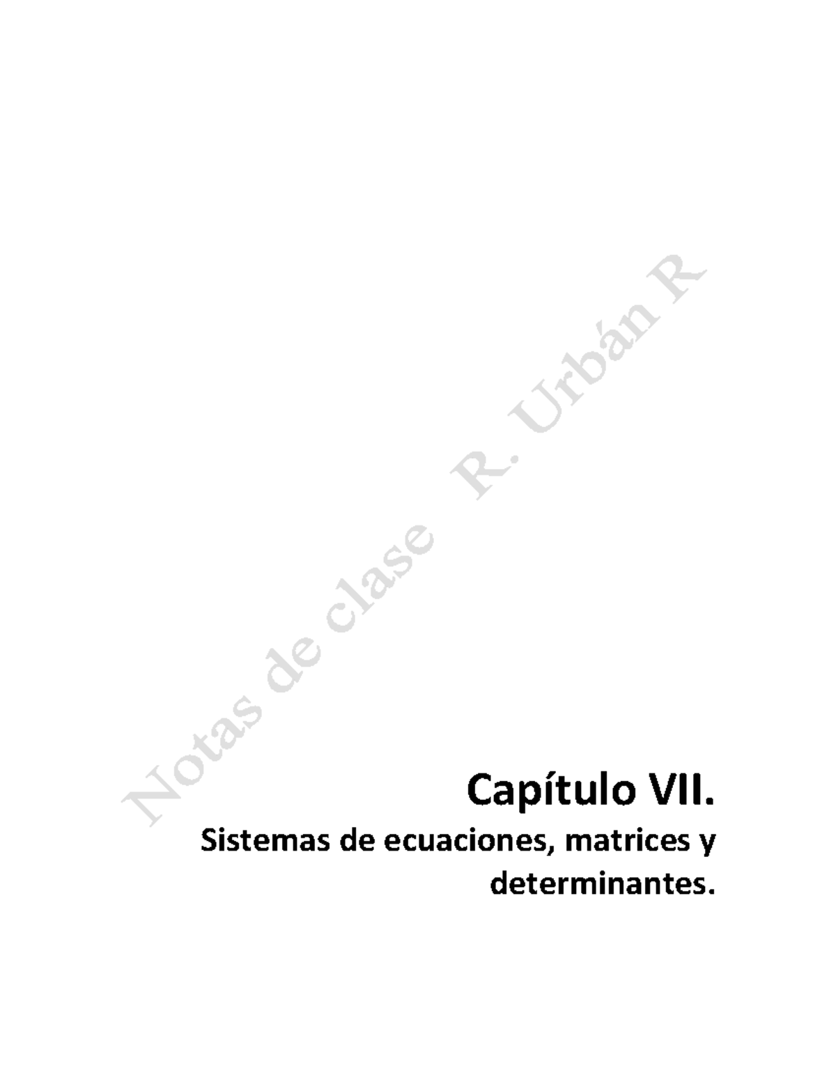 Capitulo 7 Ecuaciones y sistemas de ecuaciones - CapÌtulo VII. Sistemas ...