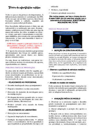 Aula 6 - Técnicas de moldagem em PPRs - Procedimentos de moldagem em ...