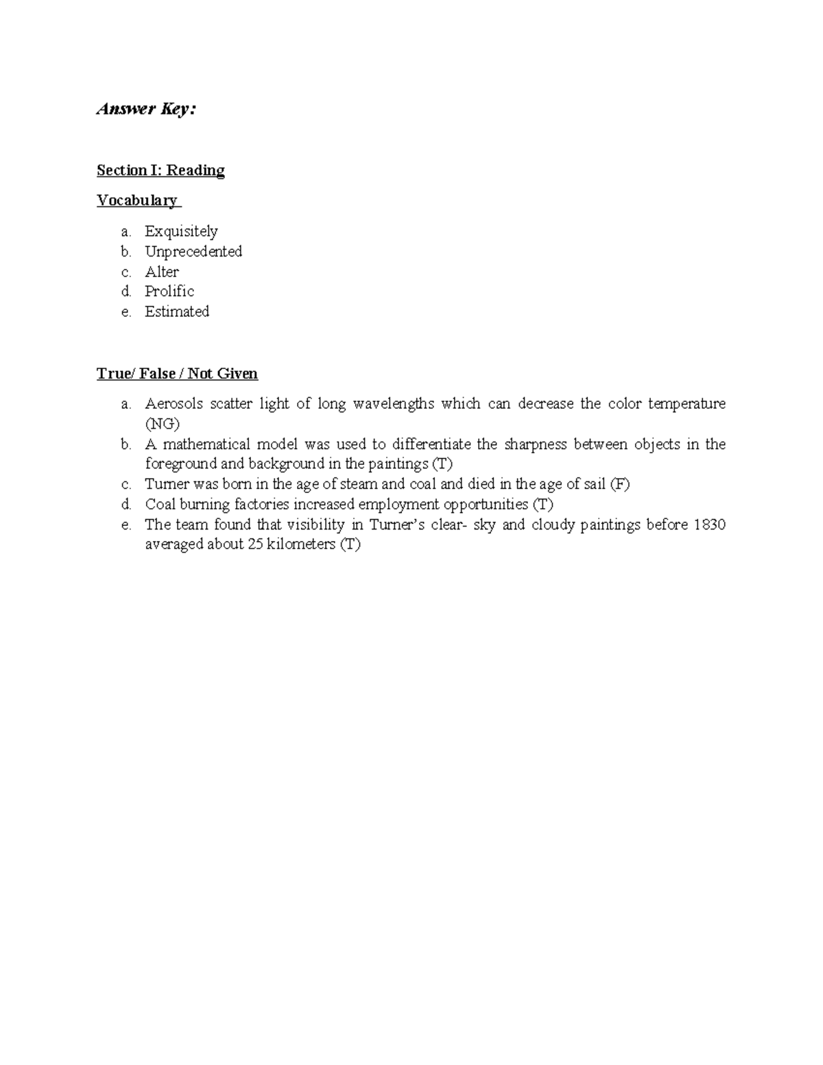 Answer Key to Final Exam Review Worksheet Spring 2023 - Answer Key ...