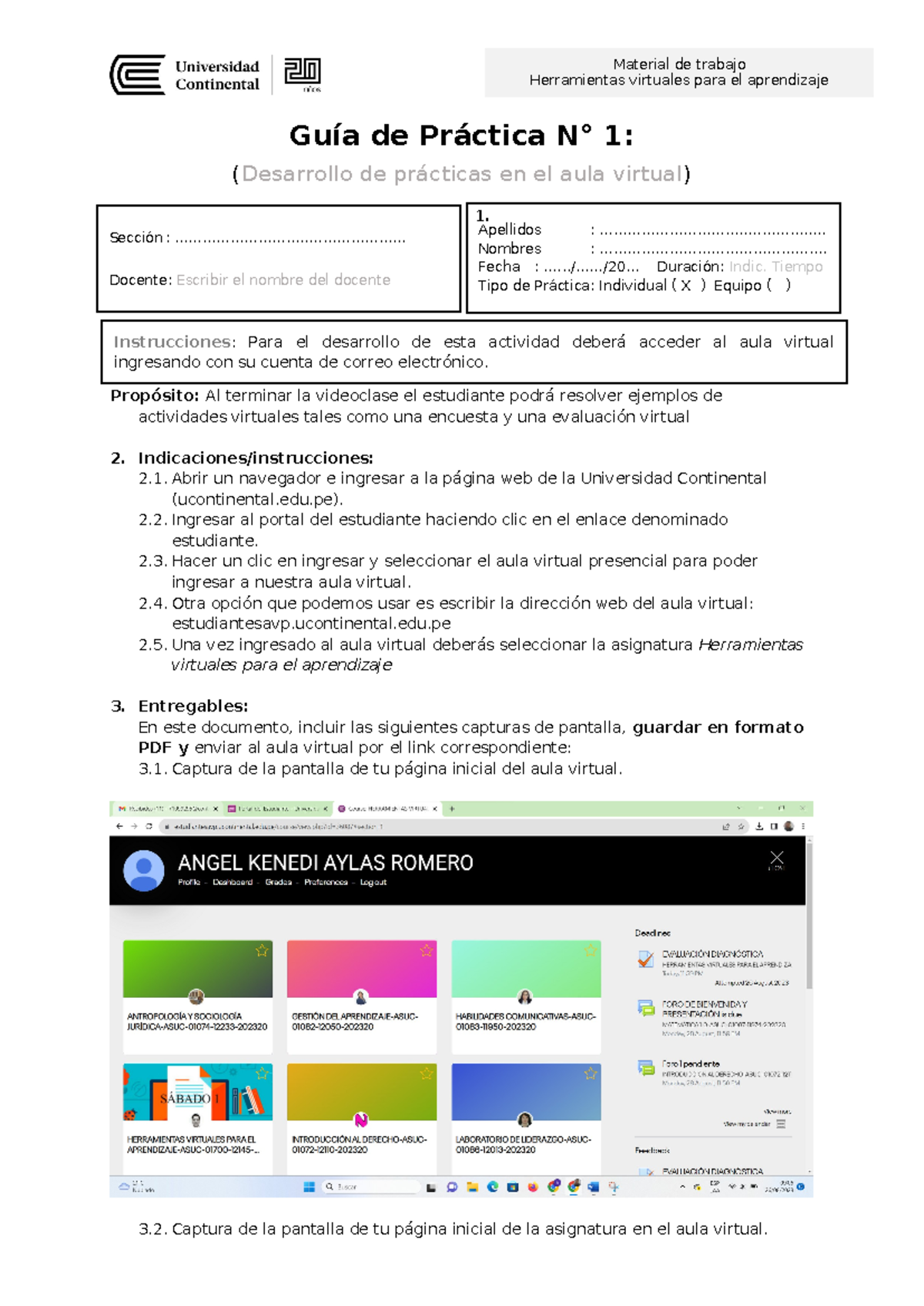 Guía práctica de la semana 01 - Material de trabajo Herramientas virtuales para el aprendizaje ...