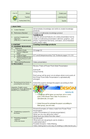 COT-Math-1 - Lesson plan - DETAILED LESSON PLAN School Panabo Central ...