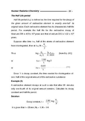 Radiation Chemistry - CHAPTER TWO (2) Radiation Chemistry 2 ...
