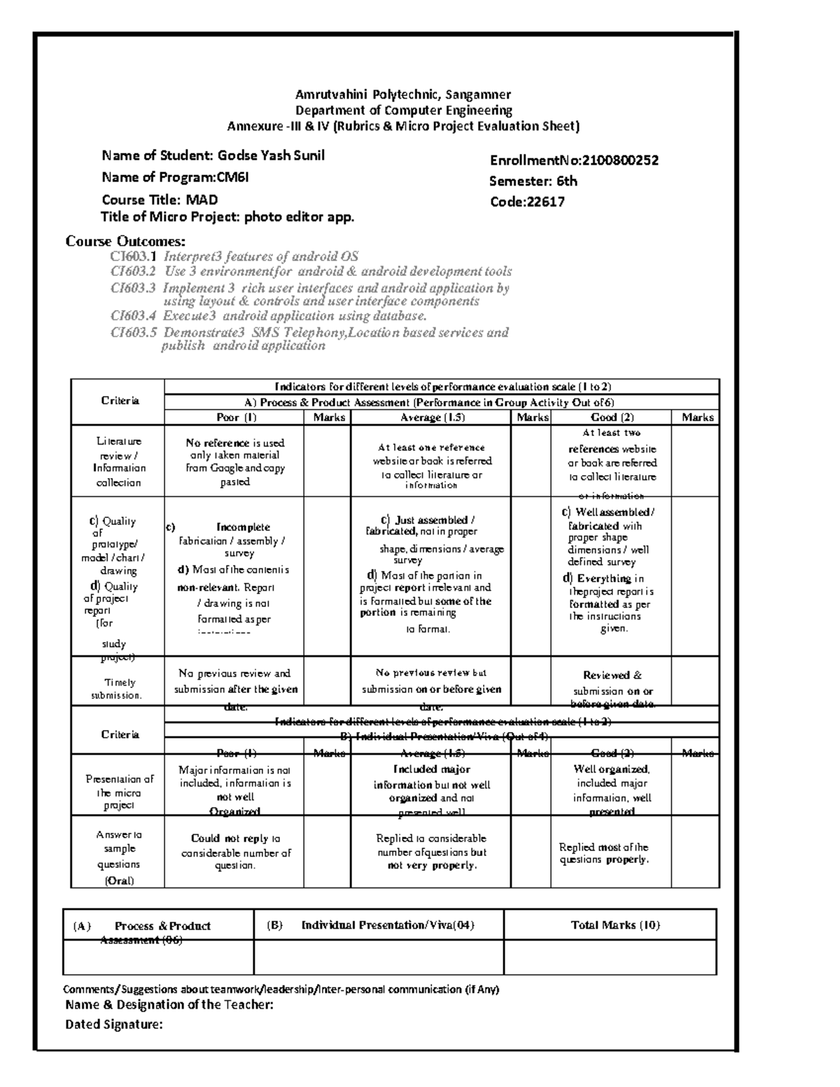 Ddmhwhh3bbbejjjeje - Amrutvahini Polytechnic, Sangamner Department of ...