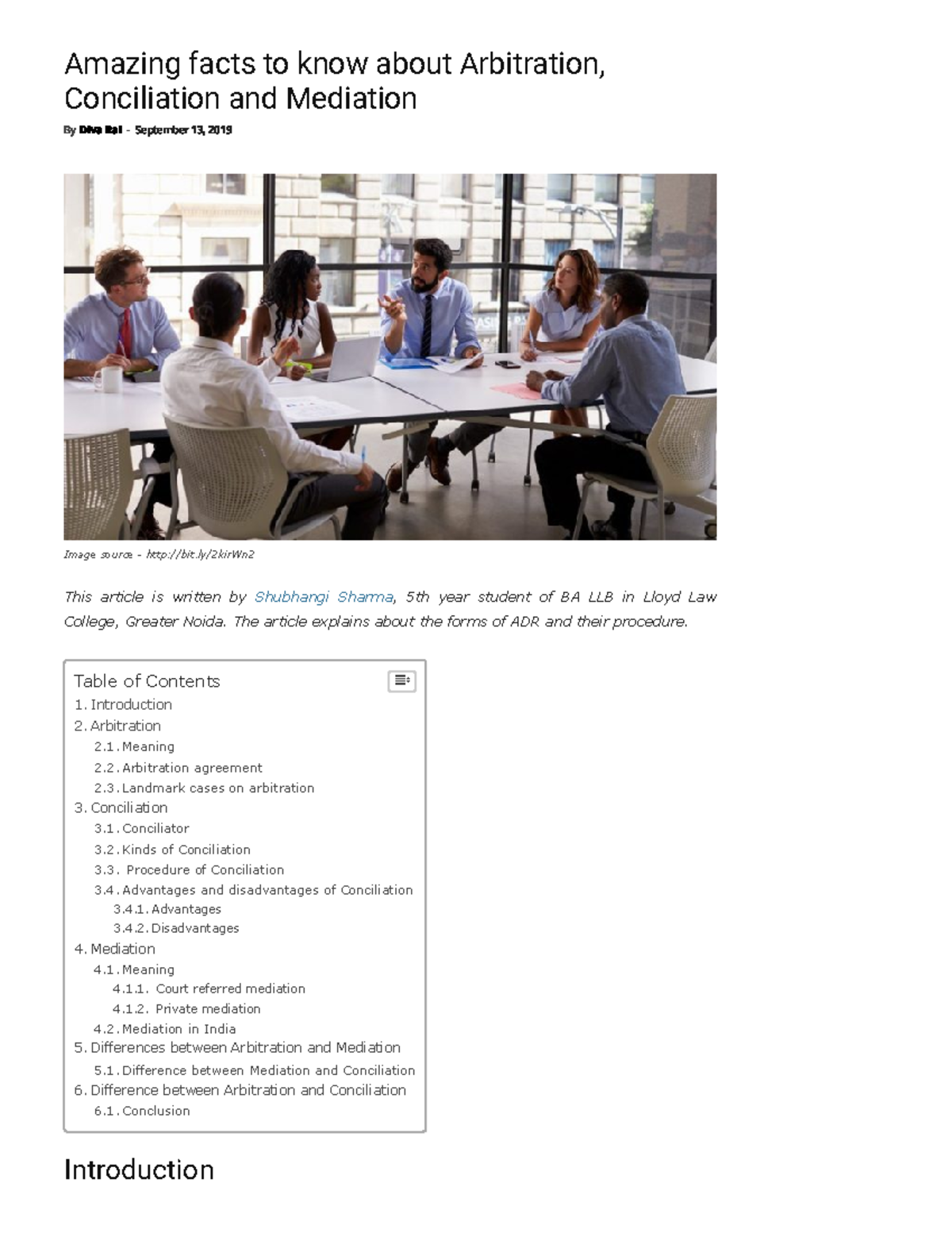 Arbitration, Conciliation and Mediation in a nutshell - Amazing facts to know about Arbitration ...