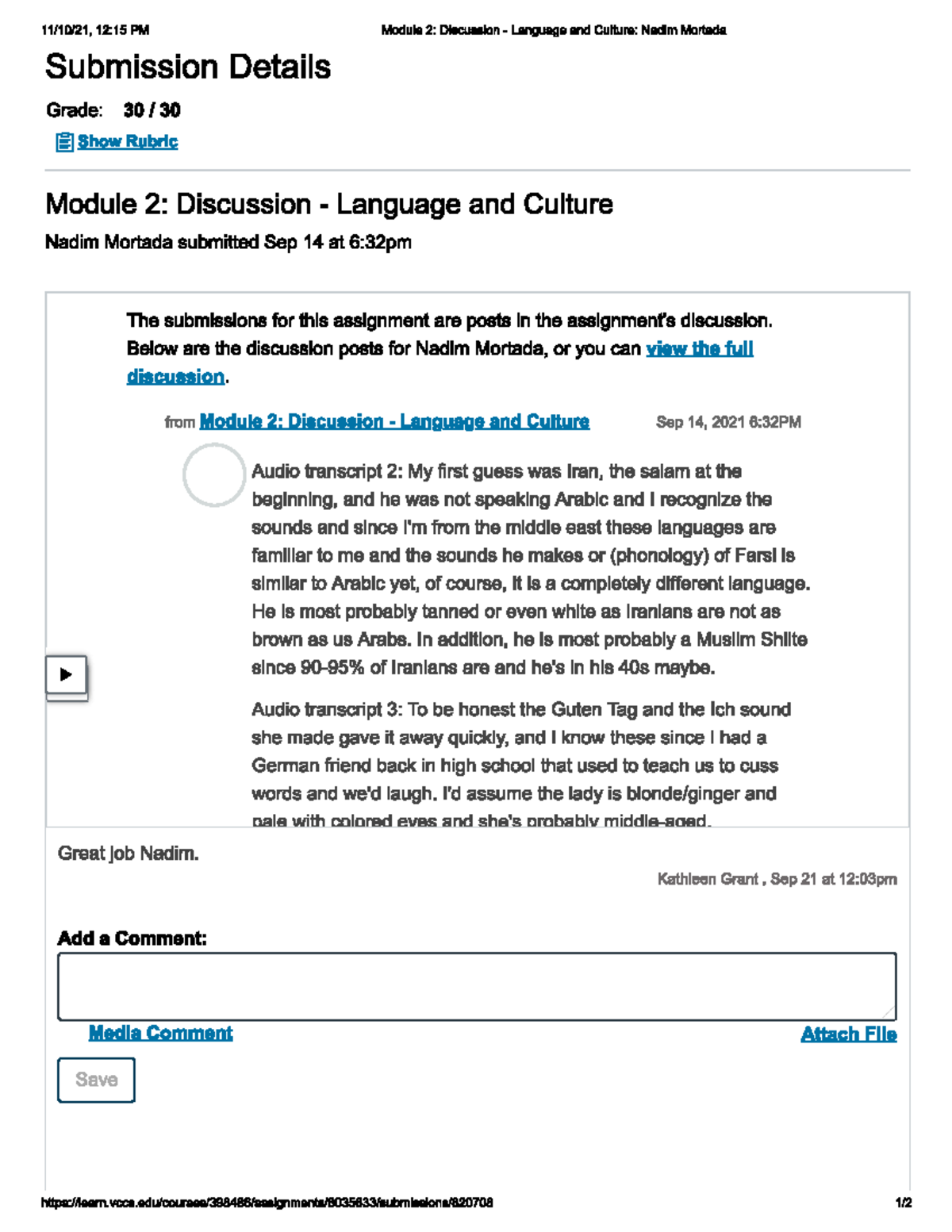 Module 2 Discussion-Language and Culture - SOC 211 - Studocu