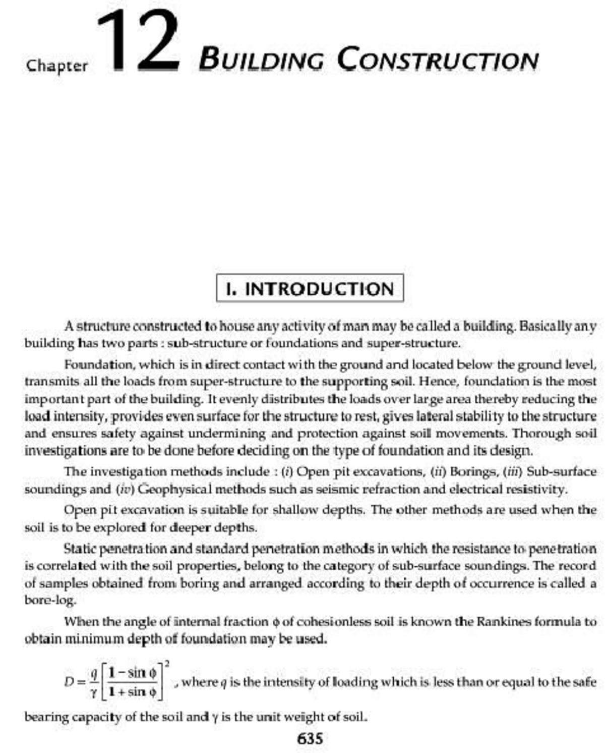 Building Construction MCQs - Building Construction and Drawing - Studocu