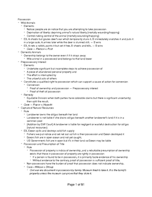 Property Outline Stern - Spring 2019 - Property Outline Rights of First ...
