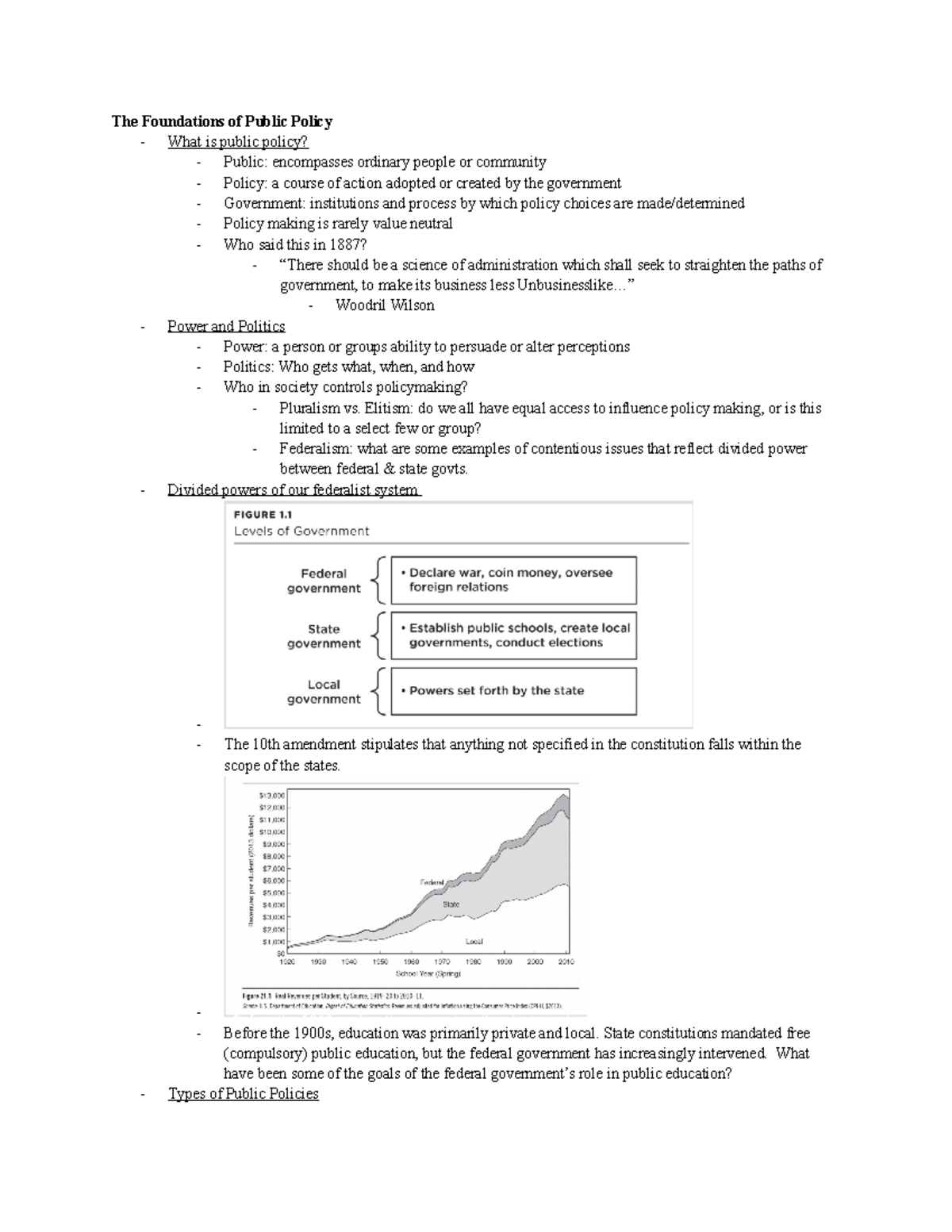 Public Policy In Class Notes The Foundations Of Public Policy