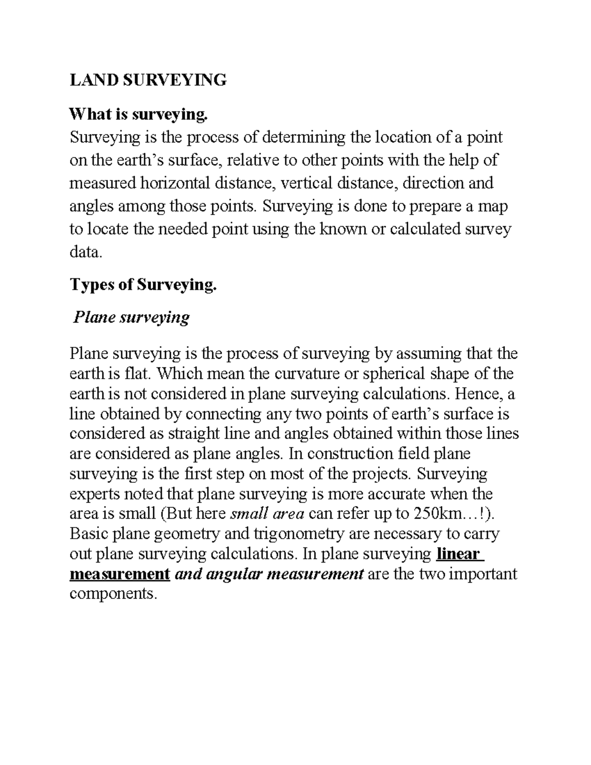 Surveying 2 - comprehension made easy - LAND SURVEYING What is ...