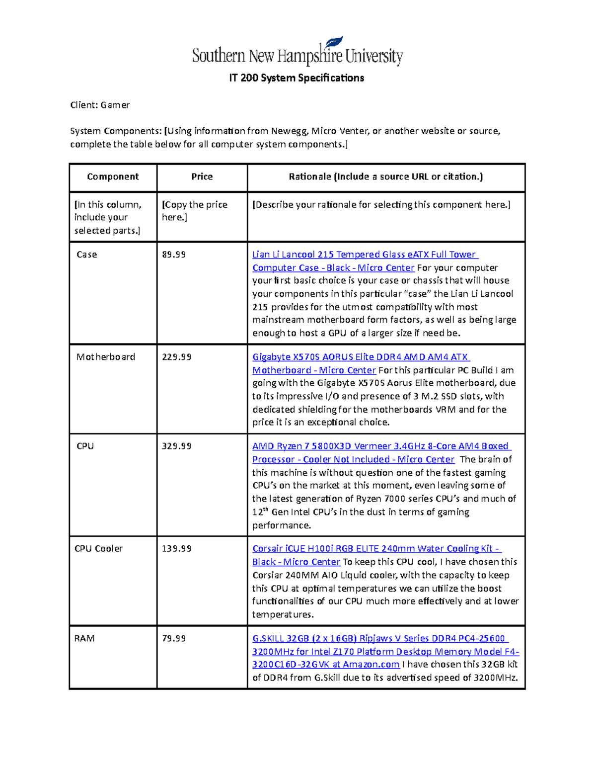 IT 200 System Specifications - IT 200 System Specifications Client ...
