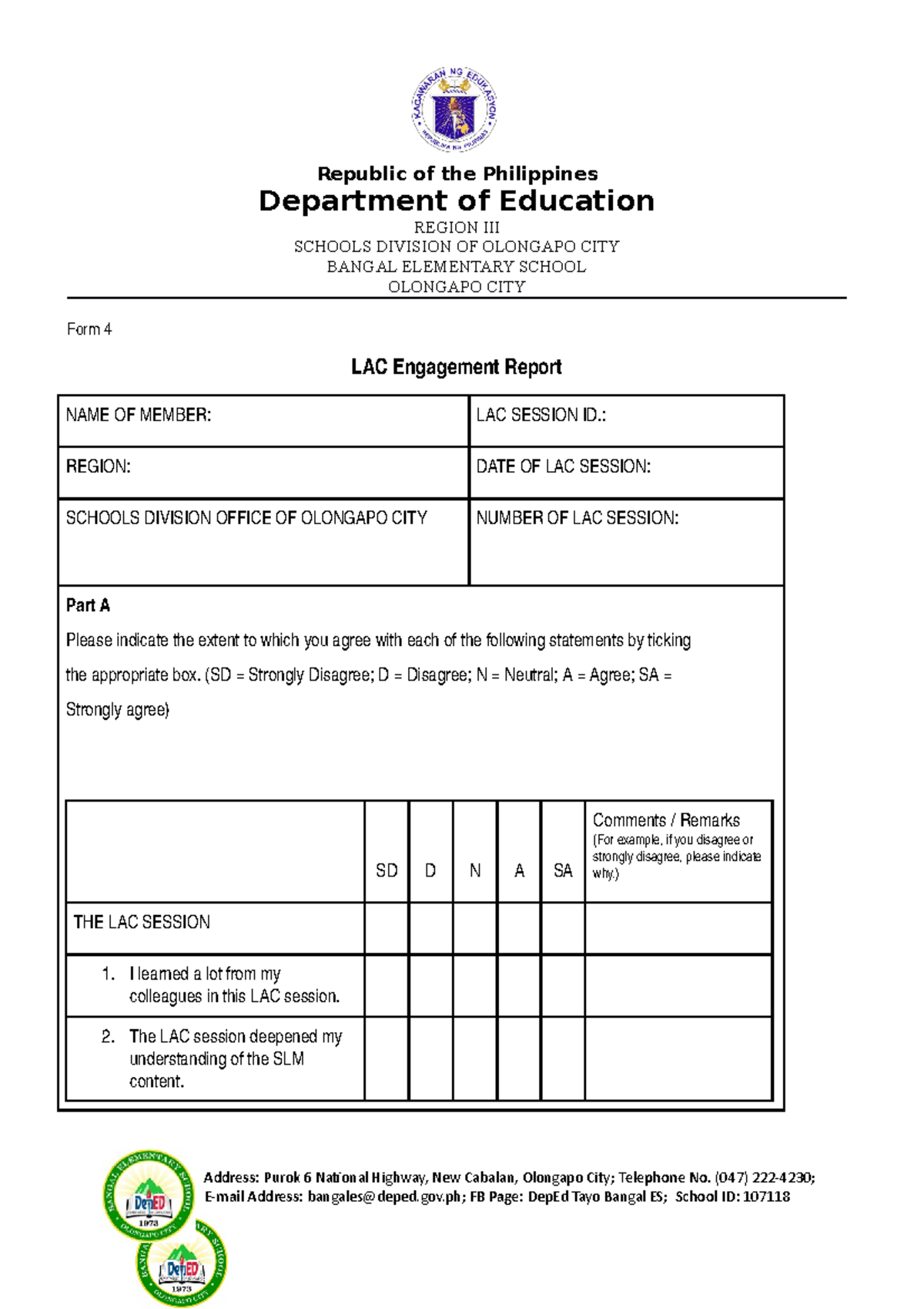 Form 4 Lac Engagement Report Vrogue co